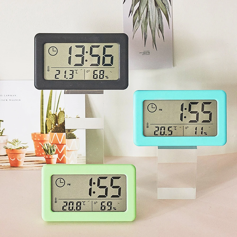 Large LCD Digital Thermometer Hygrometer Clock Indoor Temperature ...