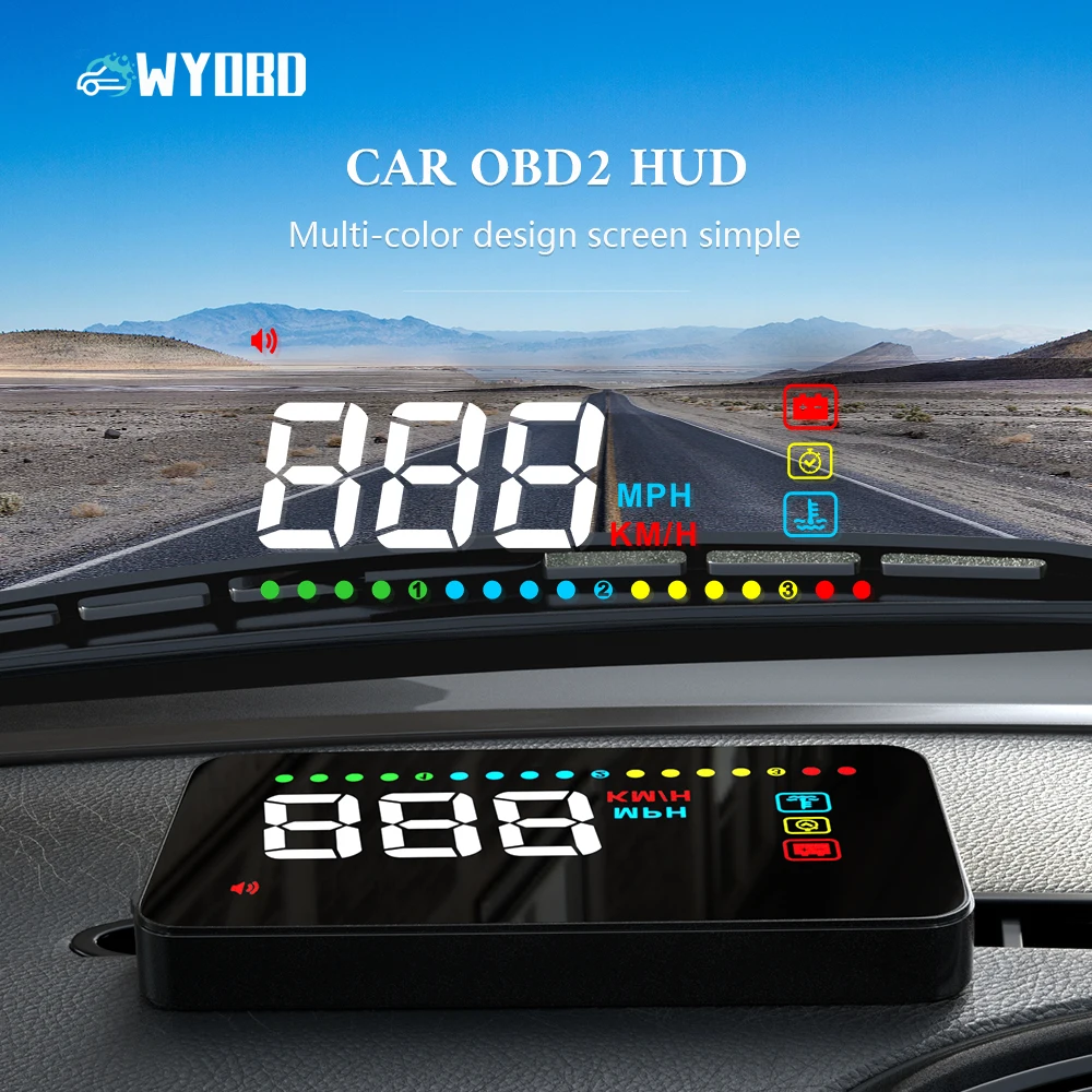 WYOBD-A200-HUD-OBD2-Dispay-Auto-Digital-Car-Speedometer-Head-Up-Display-Security-Alarm-Water ...