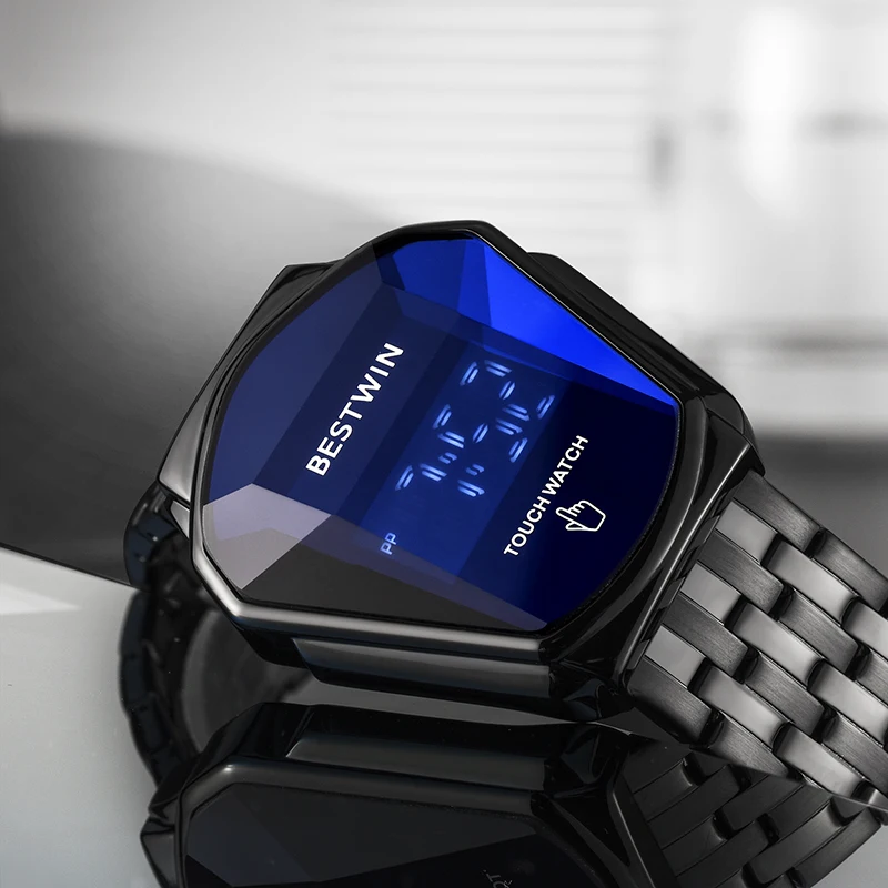 Bestwin Watches for Men Luxury Brand Steel Wristwatch Waterproof ...