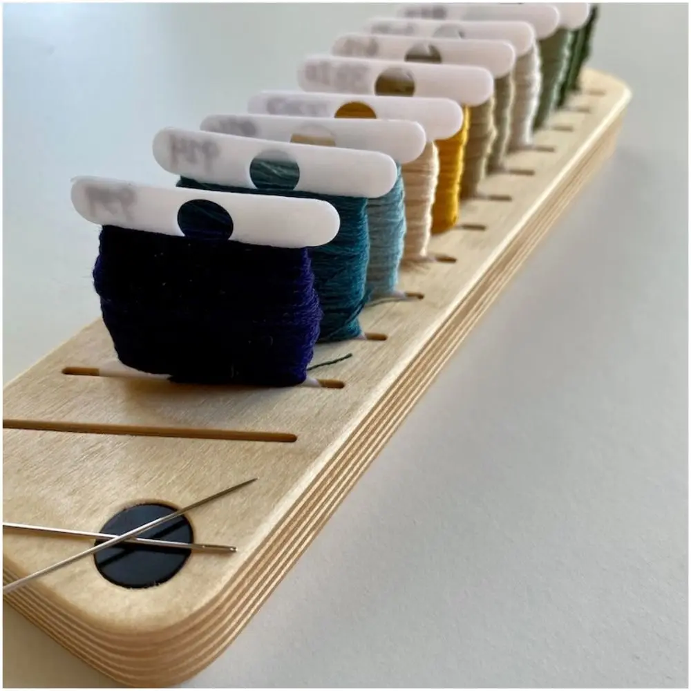 Wooden-Bobbin-Rack-for-Embroidery-Floss-For-Cord-Wire-Thread-Card ...