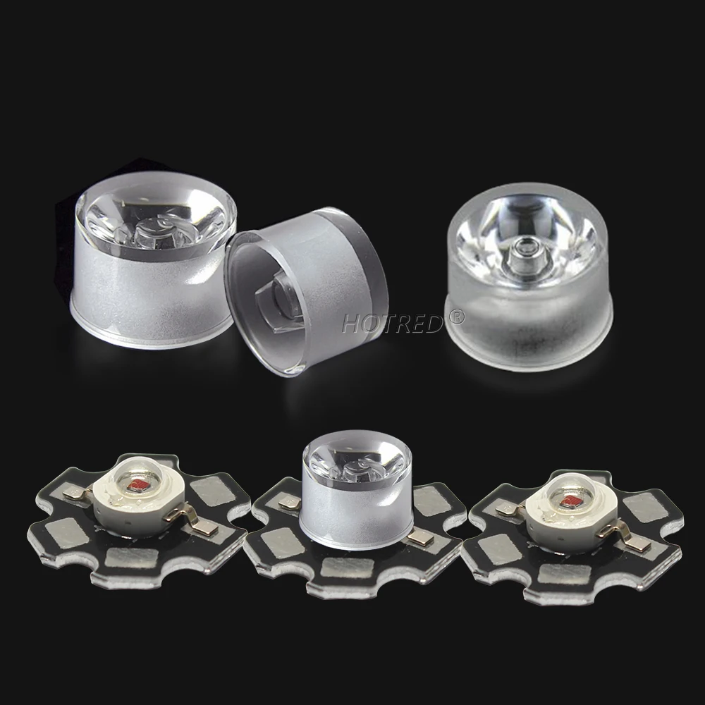 100pcs-LED-lens-20mm-1W-3W-5W-High-power-LED-chip-lens-PMMA ...