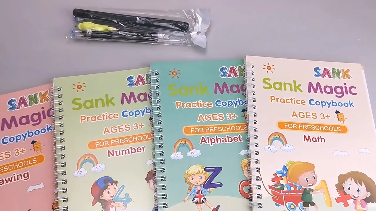 REFLECTIONZ TRADERS- SANK Montessori Reusable Magic Book 4 Magic Books ...