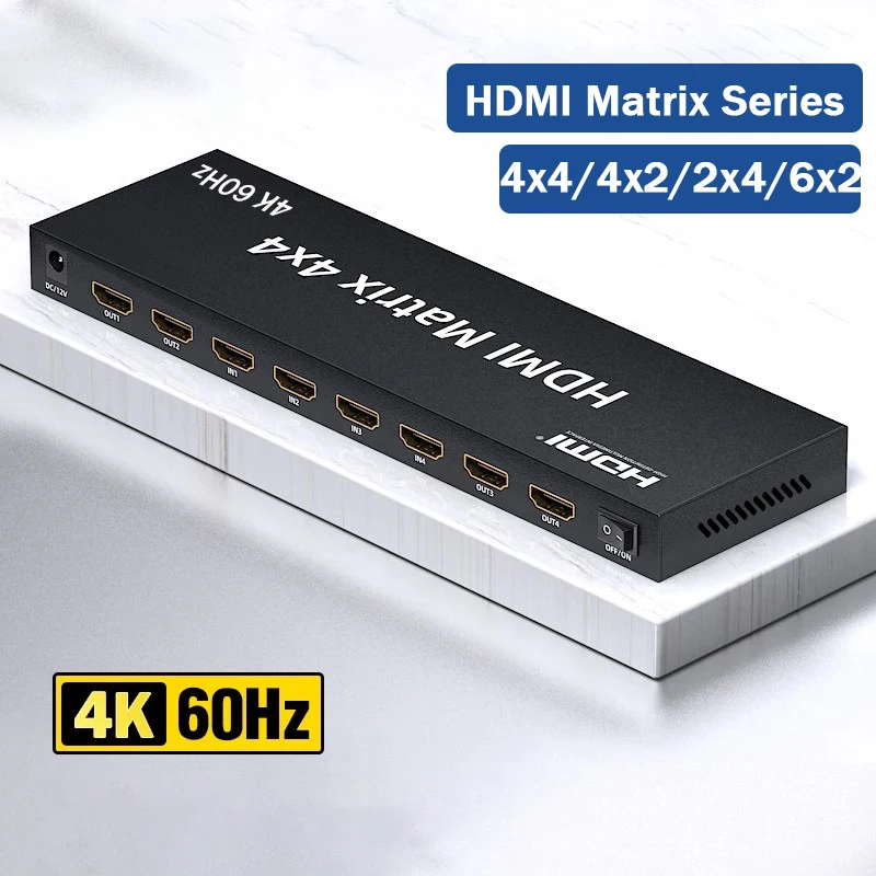 4K-60Hz-HDMI-Matrix-Switcher-4-in-4-out-Matirx-HDMI-Video-Switch ...