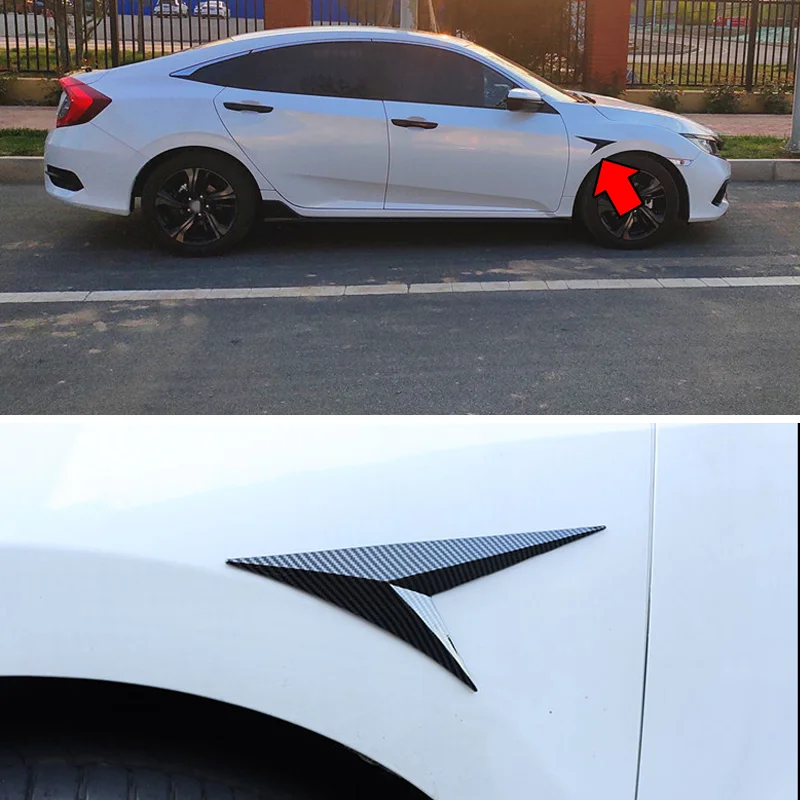 Universal Car Side Fender Decorations Cover For Audi A4 B8 Clio 4 Mazda ...