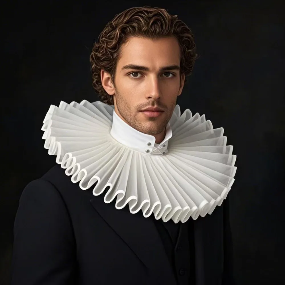 Detachable Shakespeare Neck Ruffled Collar Vintage Elegan Renaissance ...