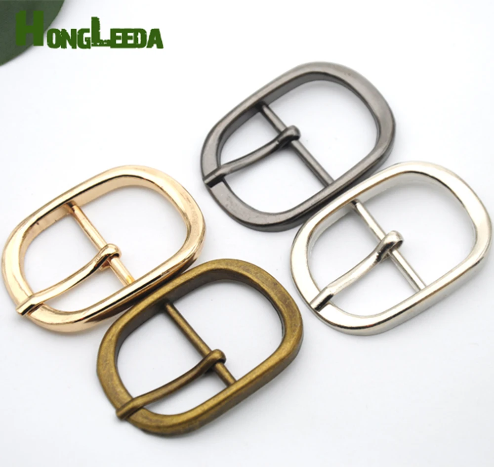 Alloy Belt Buckle Simple Design, Oval Shape Belt Buckle, Silver, Black ...