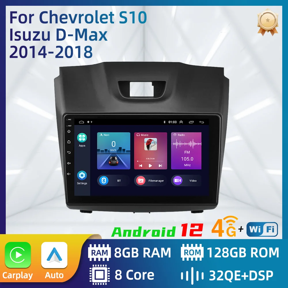 for-Chevrolet-S10-Isuzu-DMAX-D-Max-2014-2018-GPS-Navigation-Stereo ...