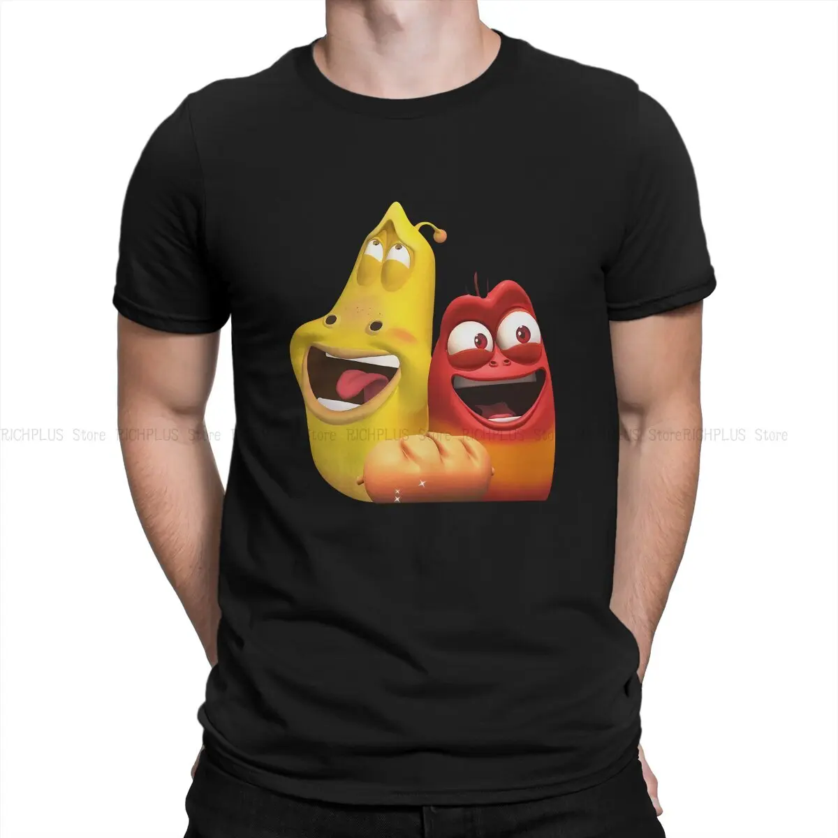 Animation Series Men TShirt Larva Cartoon Crewneck Tops T Shirt Humor ...