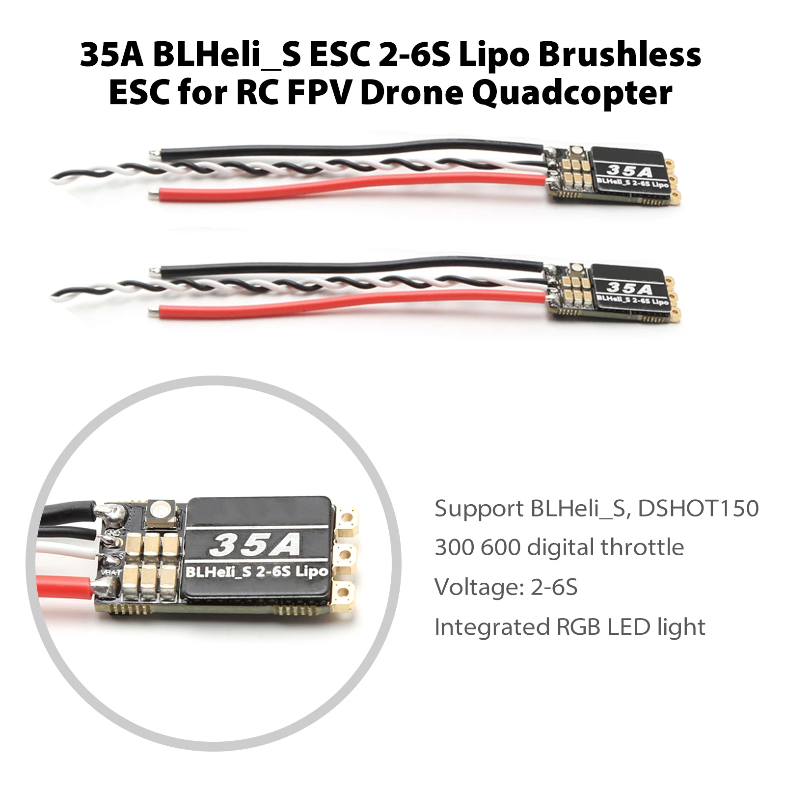 35A-BLHeli-S-ESC-2-6S-Lipo-Brushless-ESC-Electronic-Speed-Controller ...