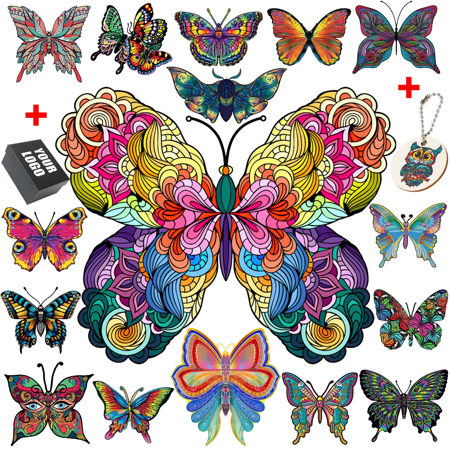 Butterfly-Wooden-Irregular-Jigsaw-Puzzle-For-Adults-Kids-Christmas ...