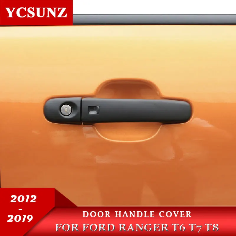 ABS-Door-Handle-Cover-With-Smart-Hole-For-Ford-Ranger-Wildtrak-T6-T7-T8 ...
