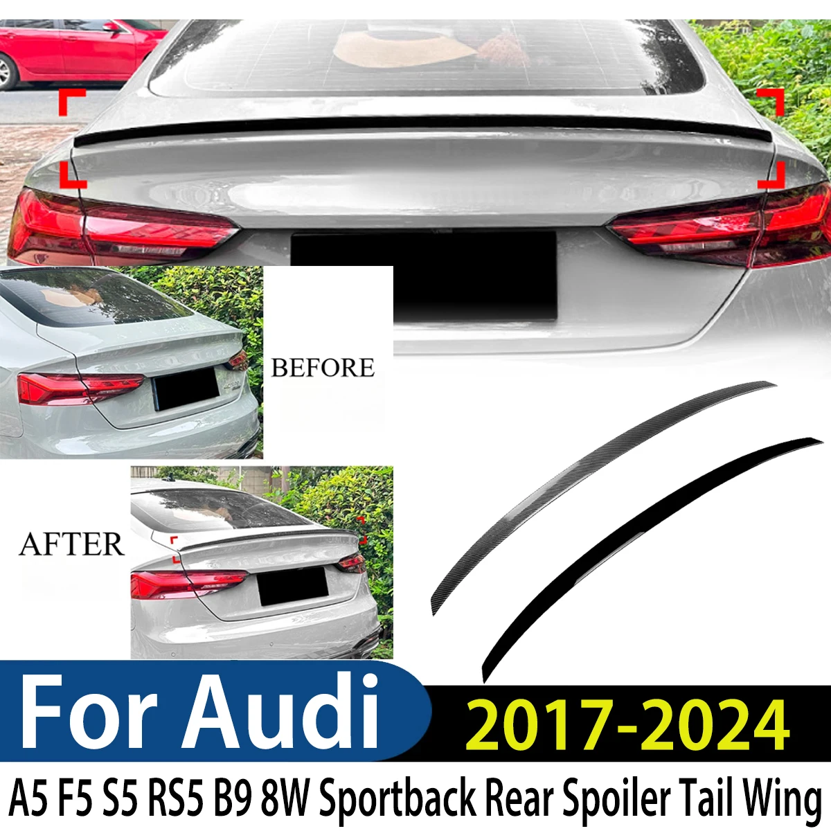 For Audi A5 F5 S5 RS5 B9 8W Sportback 2017-2024 Car Rear Spoiler Tail ...
