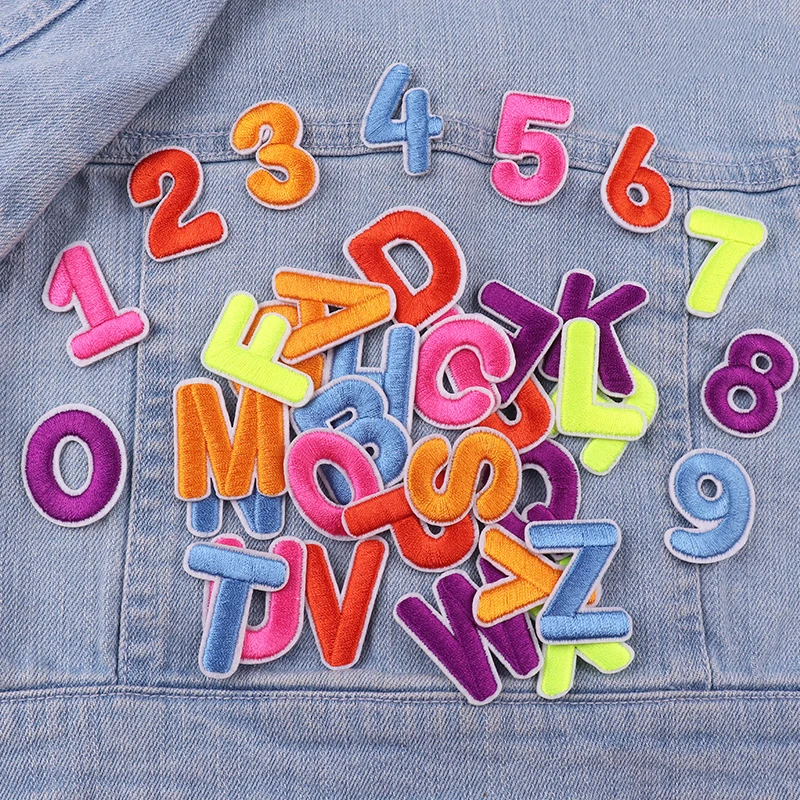A-Z-English-Letter-Patch-0-9-Number-Embroidered-Patches-For-Clothes-DIY ...