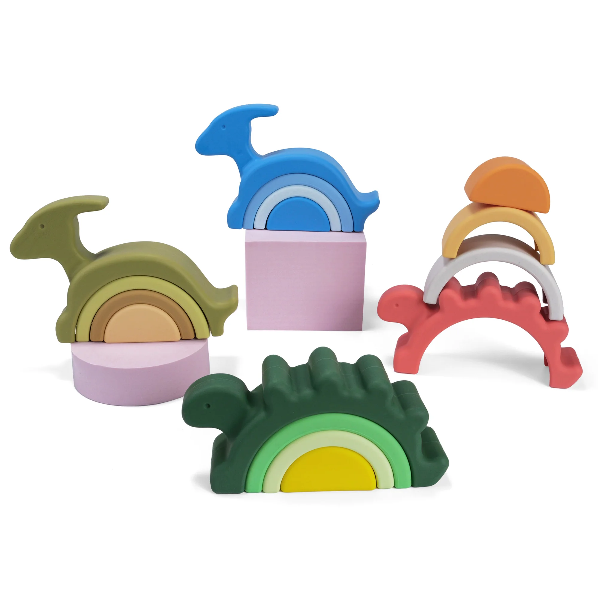 1Set-Soft-Silicone-Building-Blocks-Toddler-Silicone-Stacking-Toys ...