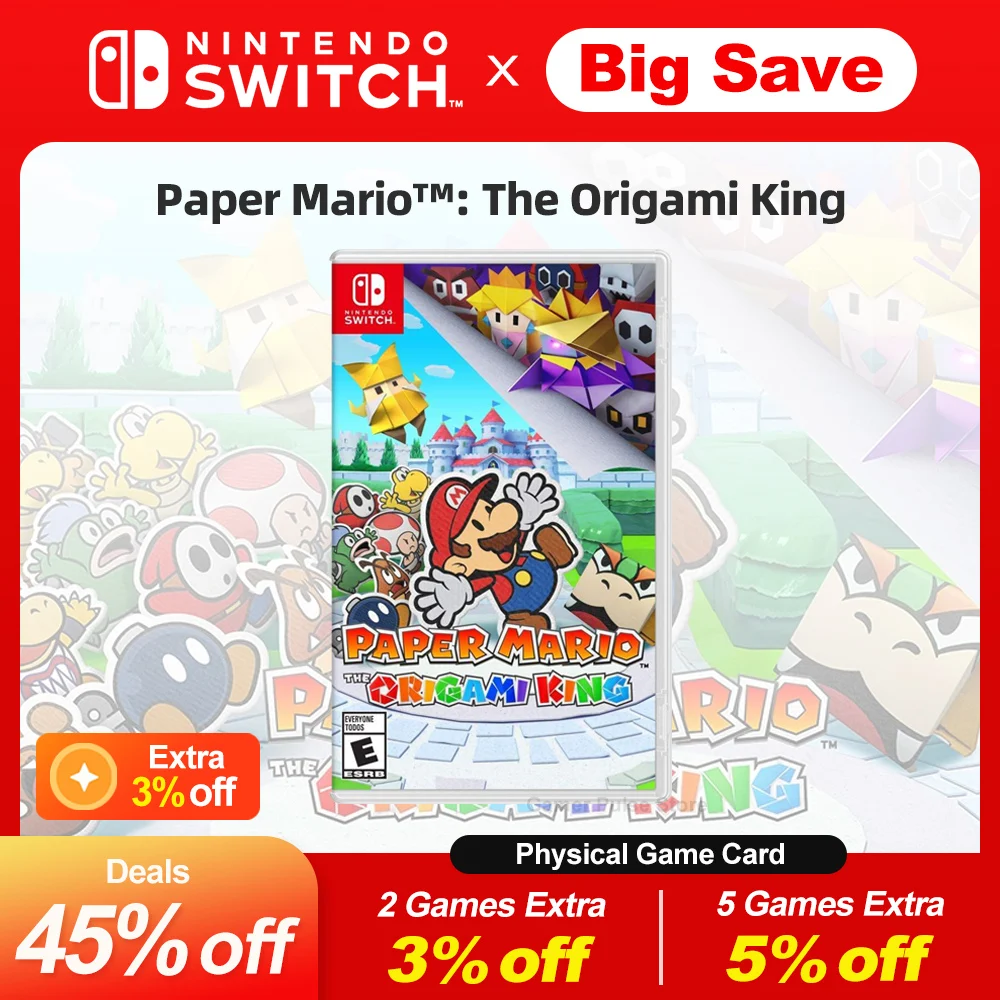 Paper-Mario-The-Origami-King-Nintendo-Switch-Game-Deals-100-Original ...