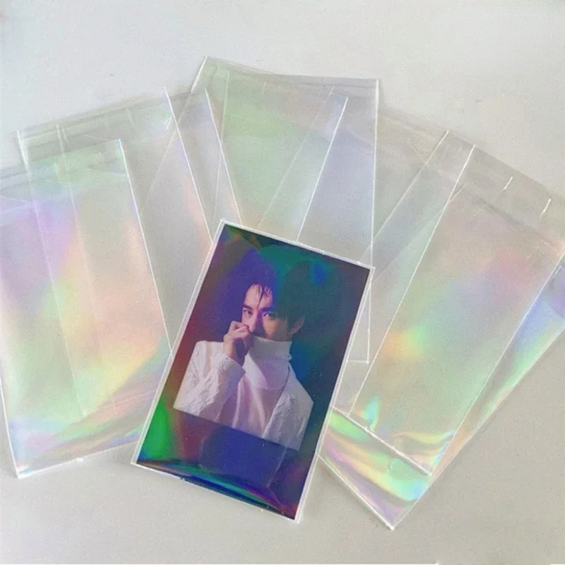 20pcs-Kpop-Laser-Clear-Photo-Cards-Sleeves-Kpop-Photocard-Holder-Shinny ...