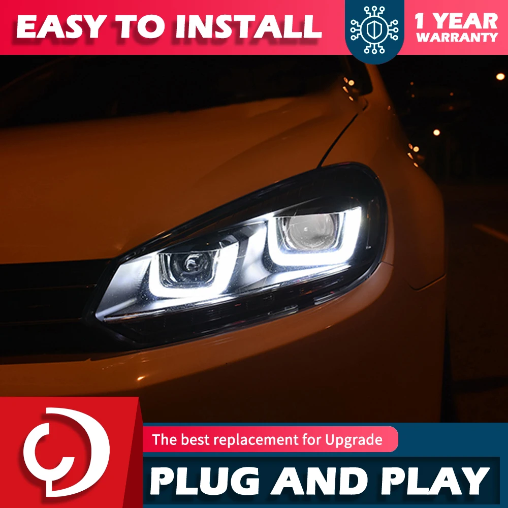 Car Lights For Golf 6 2009-2012 R20 Golf6 Mk6 Led Headlights ...