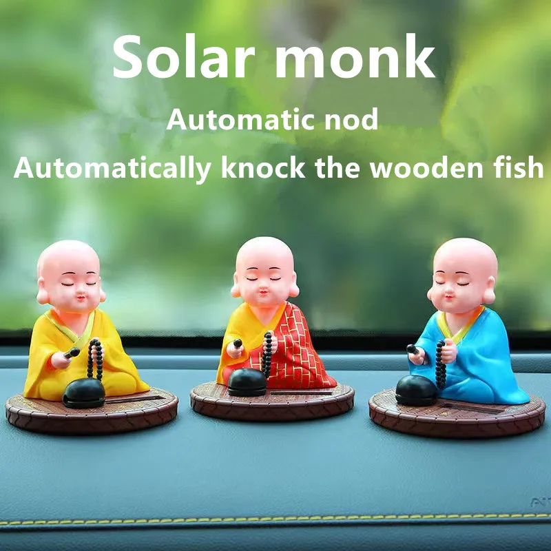 Car-decoration-solar-monk-automatic-lighting-creative-decoration-center ...