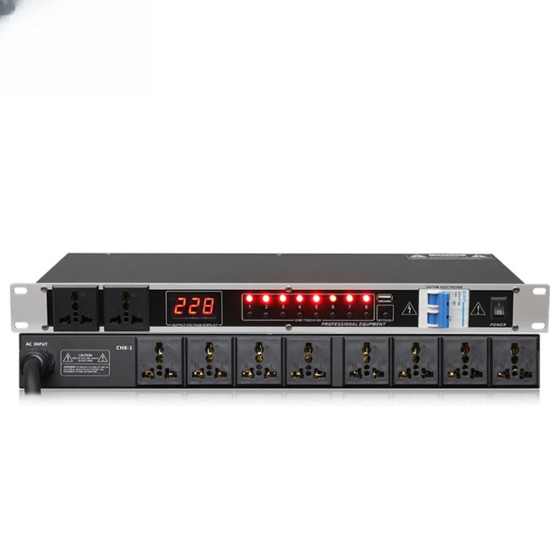 Professional Stage 8/10 Power Sequencer Socket Sequence Management ...