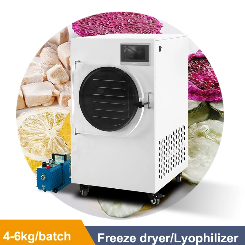 1200W-4-6KG-Batch-Vacuum-Freeze-Dryer-Lyophilization-Machine ...