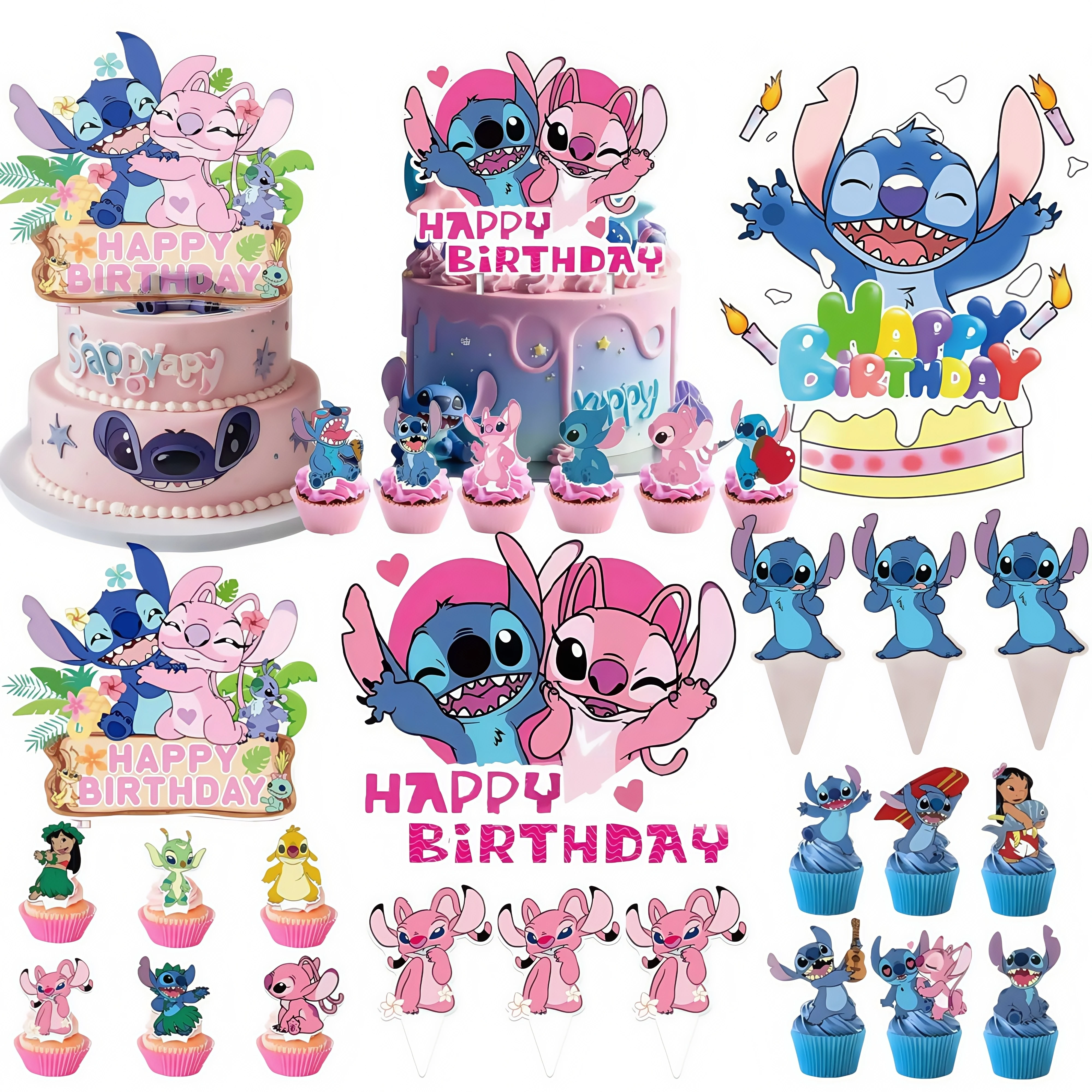 Lilo and Stitch Gender Reveal Cake: A Perfect Addition to Your Birthday ...