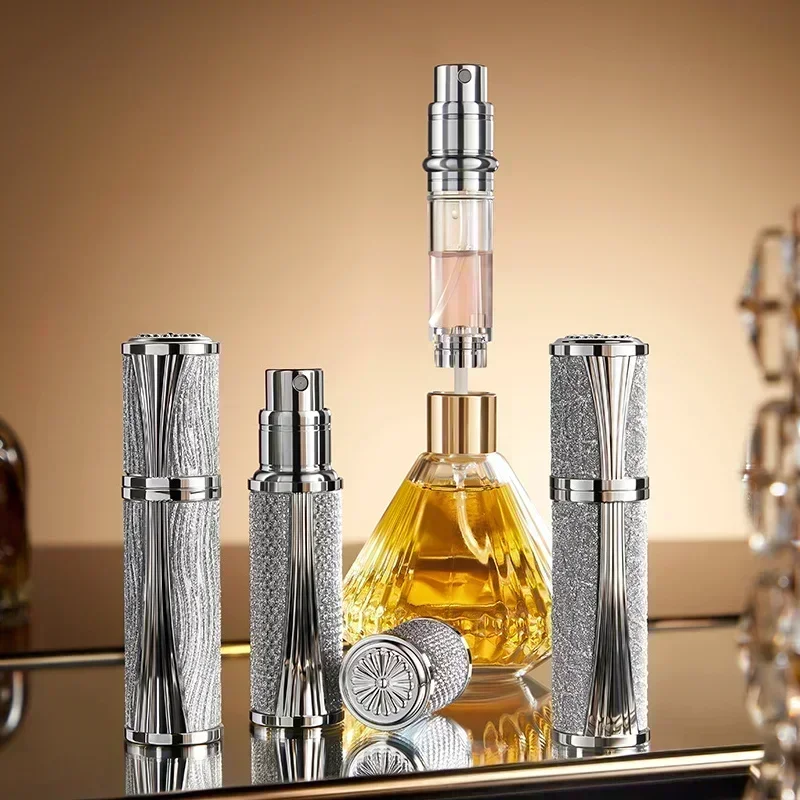 5ml Luxury Leather Spray Bottle Portable Self-pumping Perfume Atomizer ...