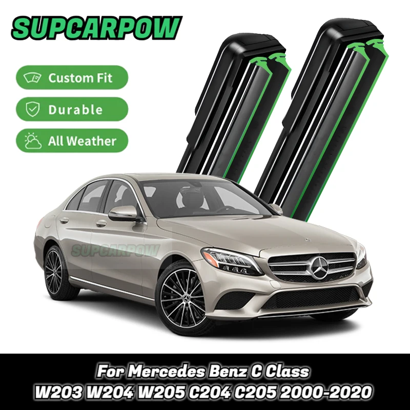 2pcs Front Windshield Wiper Blades For Mercedes Benz C Class W203 W204 ...