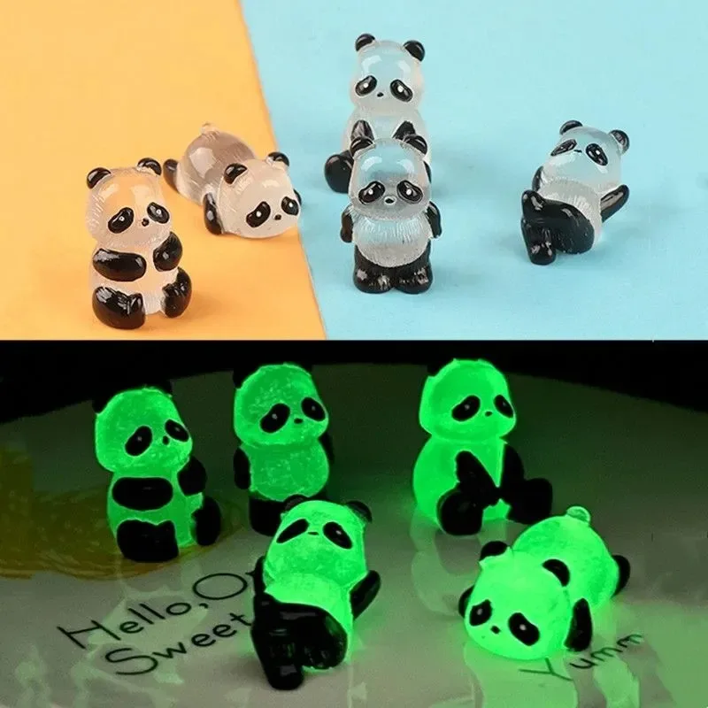 Glowing-Panda-Mini-Figurines-Miniature-Panda-Micro-Landscape-Ornament ...