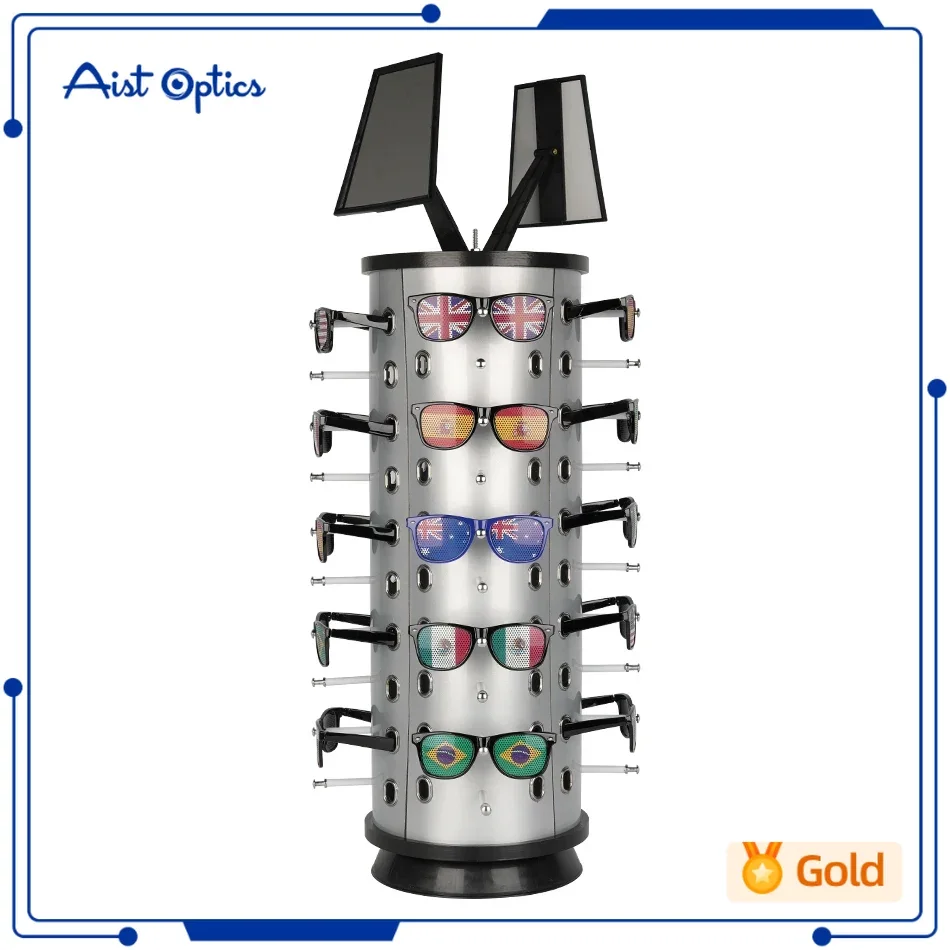 360-Rotating-Sunglasses-Display-Stand-with-Mirror-Glasses-Carousel-Rack ...