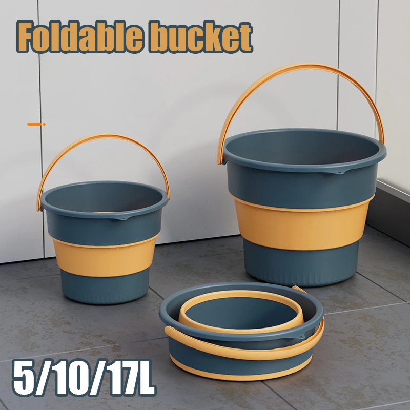 5/10L Portable Folding Bucket for Washing Outdoor Foldable Basin ...