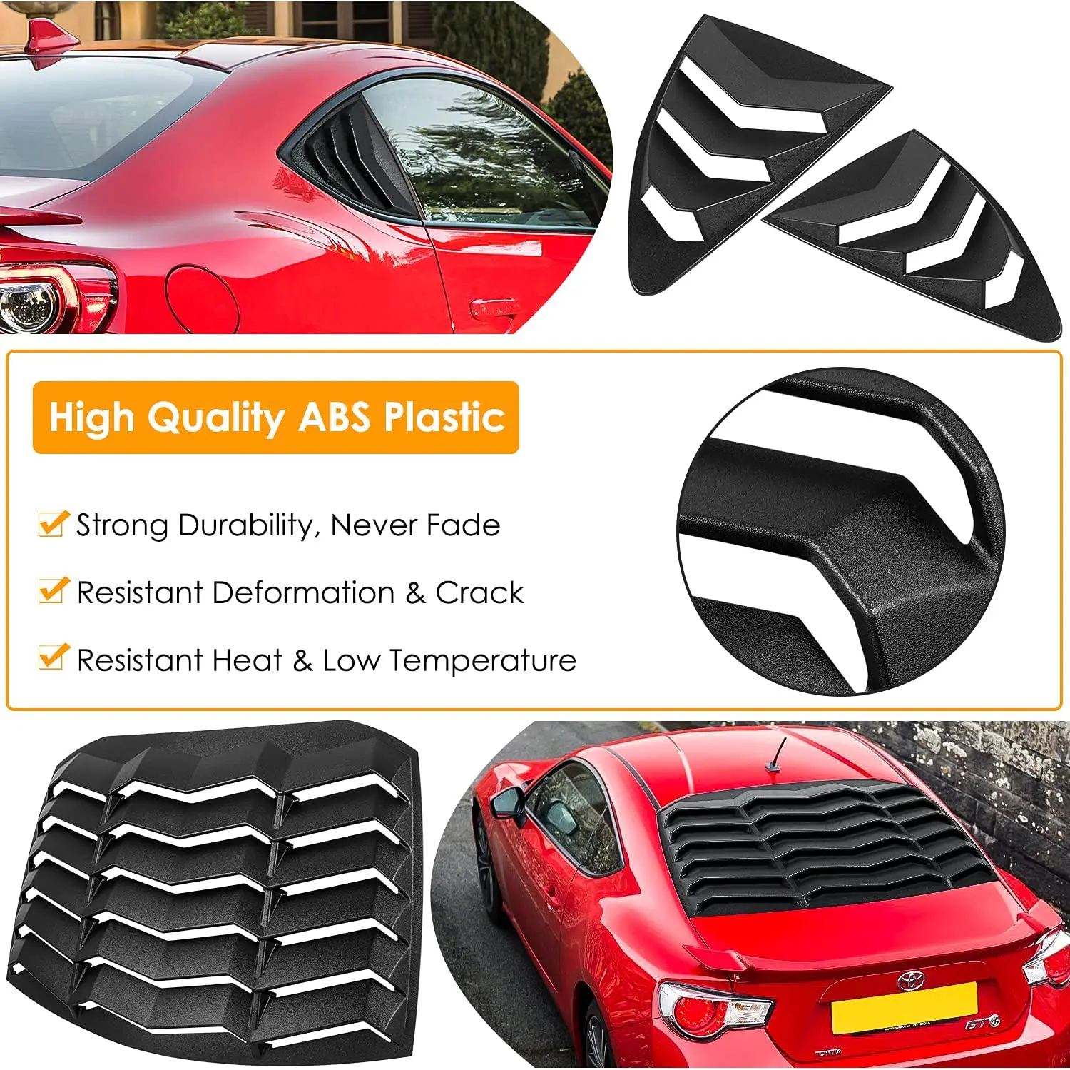 Car Window Covers Side Window Louvers For Toyota 86/Scion FR-S 2013 ...