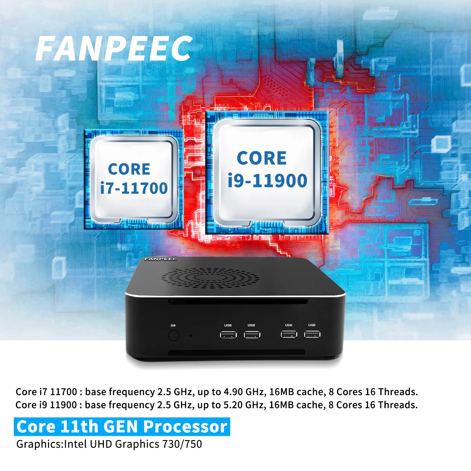 Gaming-intel-NVIDIA-core-i9-11th-gen-11900-Mini-Pc-gamer-complete-Usb-3 ...