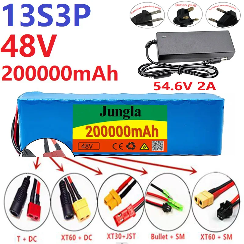 Bateria de lítio recarregável, carregador, tomada feita sob encomenda, "trotinette" esperto do ...