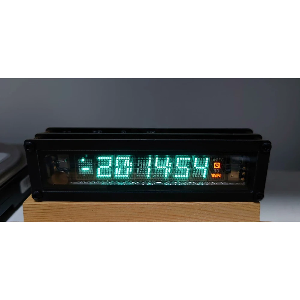 Cyberpunk-VFD-Glow-Fluorescent-Clock-Wifi-Network-ClockDesktop ...