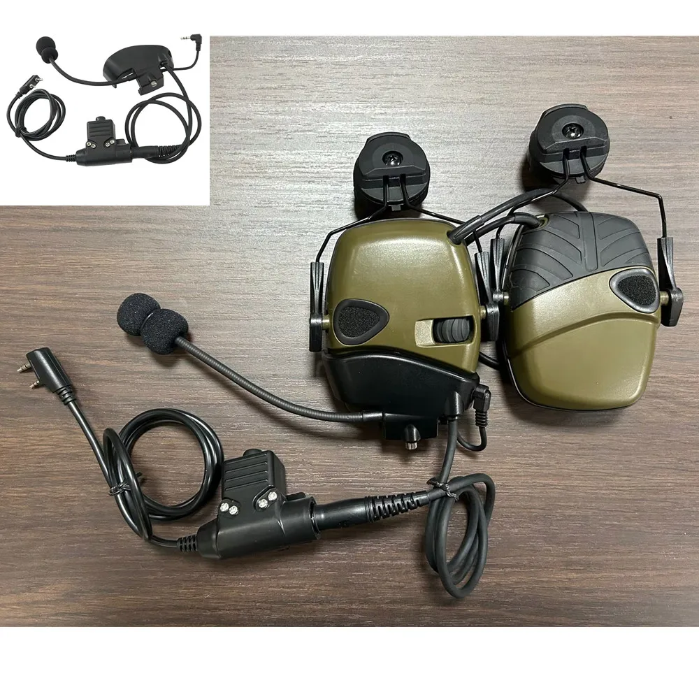 Electronic-Shooting-Headset-Helmet-Mounted-Version-Hunting-Pickup-and ...