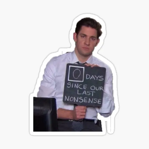 0-Days-Since-Our-Last-Nonsense-5PCS-Stickers-for-Background-Living-Room ...