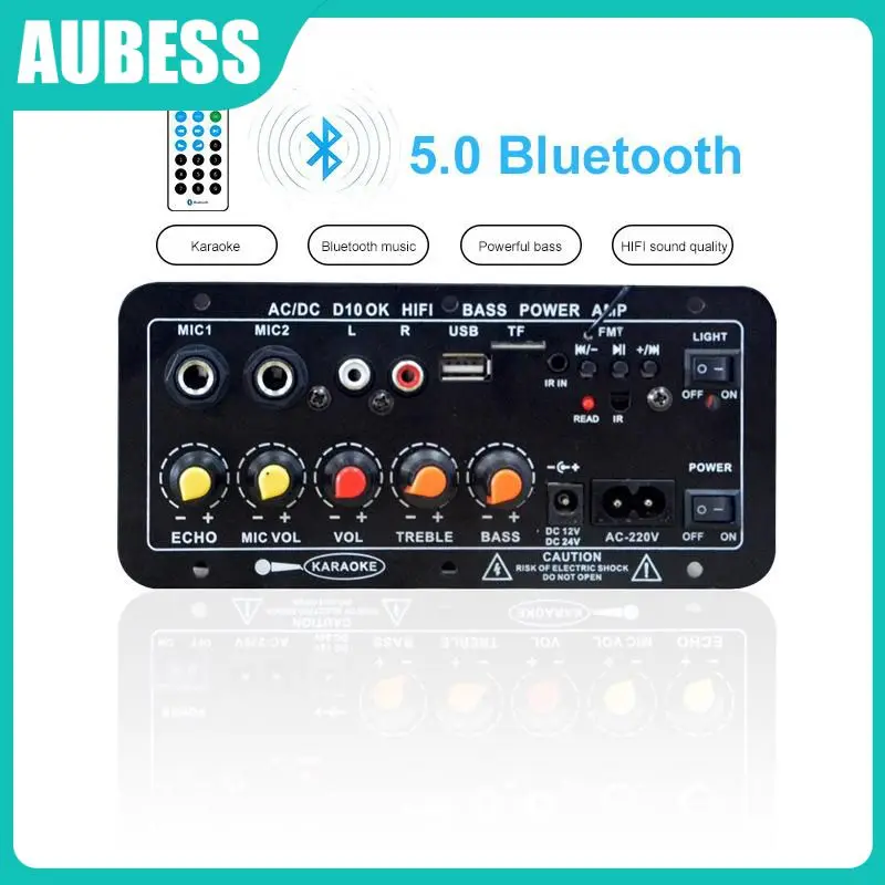 12v 24v Board Subwoofer Remote Control Power Amplifier Portable Durable ...