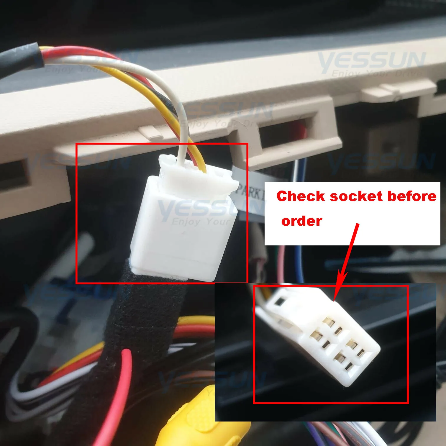 Camera Harness For Toyota Reversing Camera Retention Adapter 4Pin ...