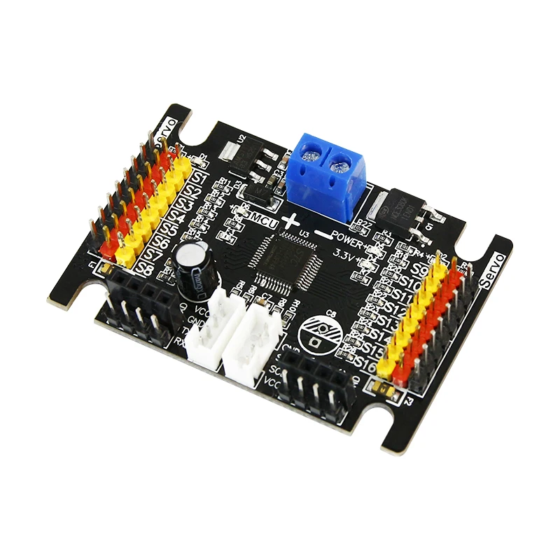 16 channel PWM Servo Debugging Board Driver Module IIC Interface Support Bluetooth APP Control ...