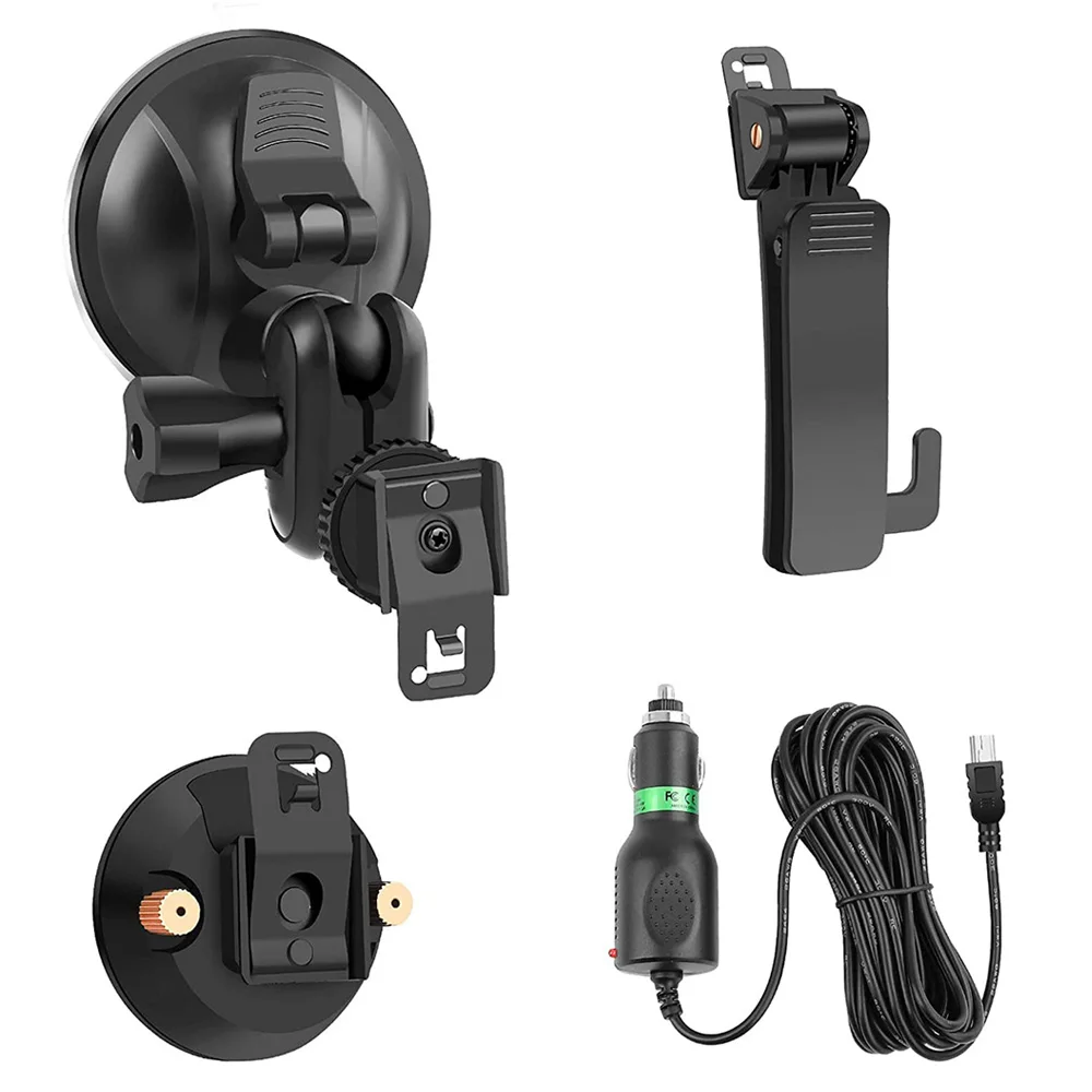 CammPro-Body-Worn-Camera-Accessories-Bundle-Kit-Screw-Clip-Car-Charger ...