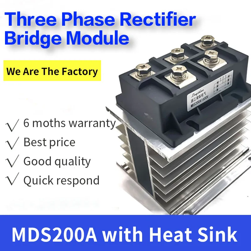 Diode Bridge Rectifier | Ballasts - 1pieces Mds200a 3-phase Diode ...
