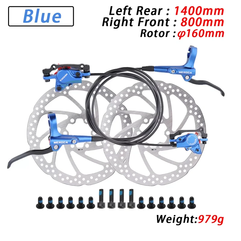 MEROCA MT500 mountain bike hydraulic brake 2 piston disc brake suitable ...
