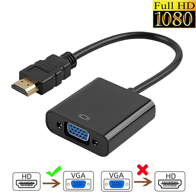 HD-1080P-HDMI-compatible-Male-To-VGA-Female-Cable-Digital-To-Analog ...