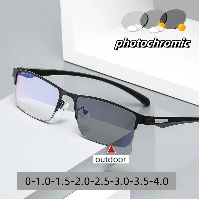 Intelligent Color Changing Myopia Eyewear Outdoor Photochromic ...