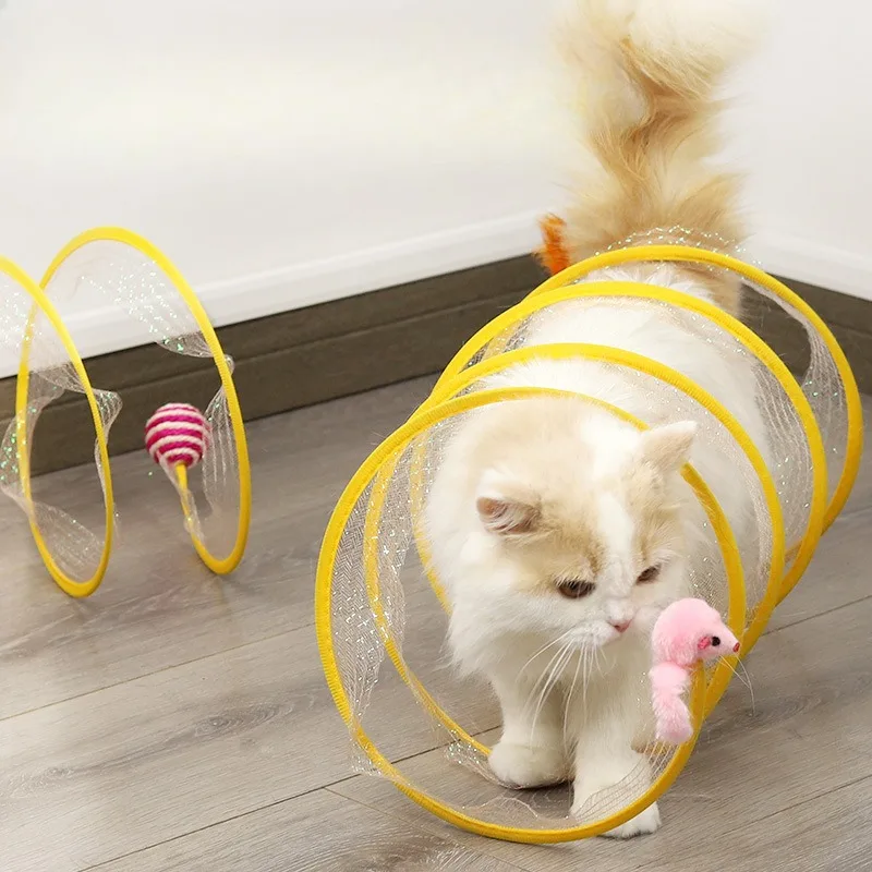 Cats-Toy-Folding-Kitty-Tunnel-Self-Hi-Cat-Toy-with-Fake-Mouse ...