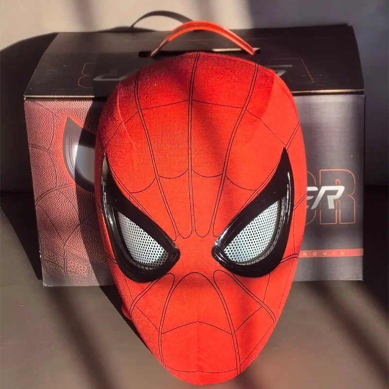 Mascara Spiderman Headgear Mask Cosplay Moving Eyes Electronic Mask ...