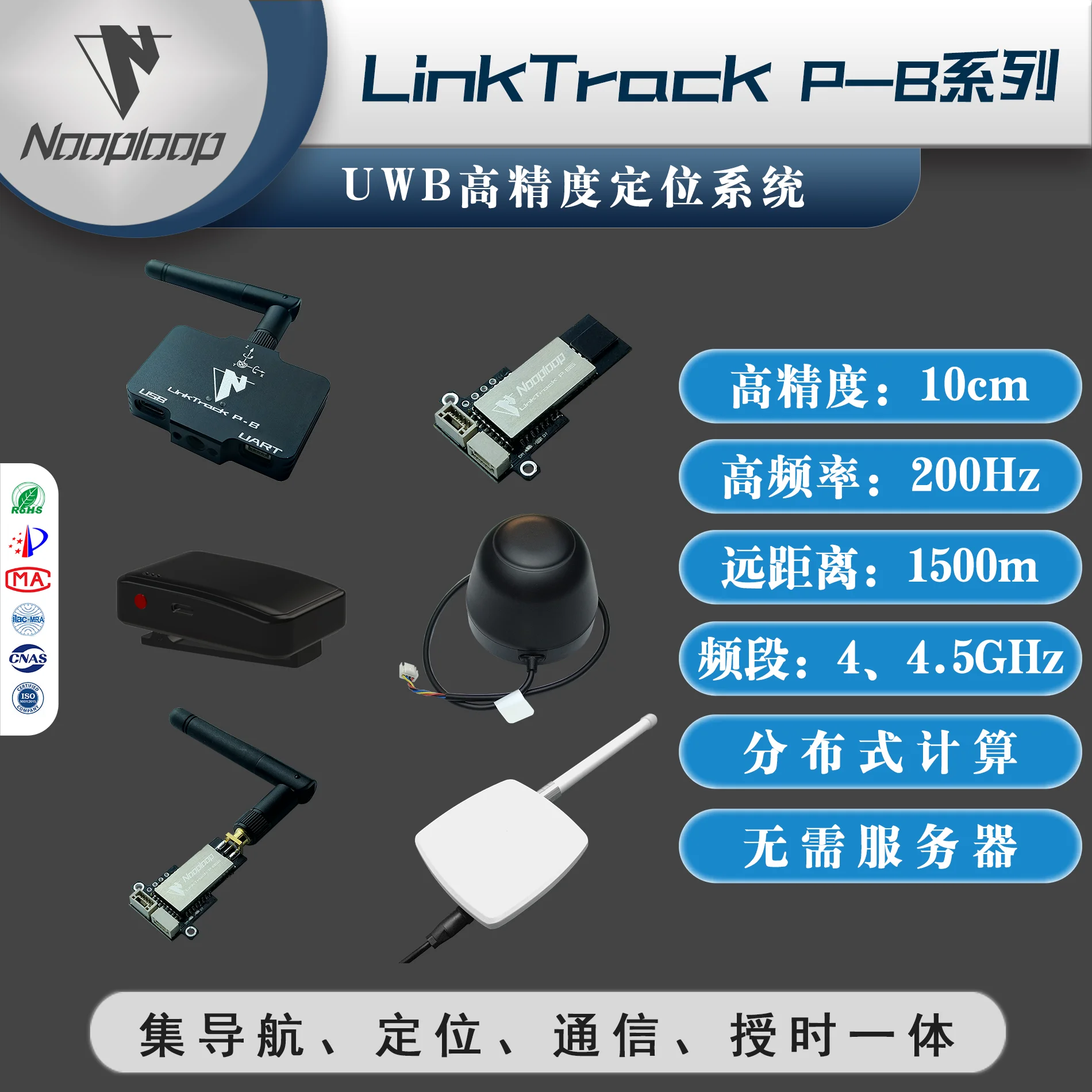 Uwb Linktrack P-b High-precision Navigation And Positioning Module Nooploop - Integrated ...