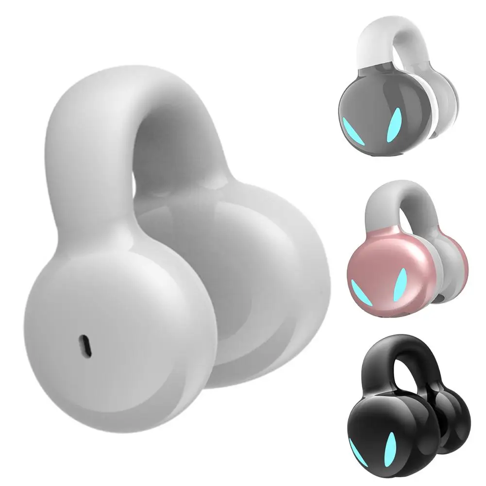 1pc-YX03-Wireless-Music-Headphones-Ear-Clip-Headset-Bone-Conduction-Business-Sports-Headphone ...