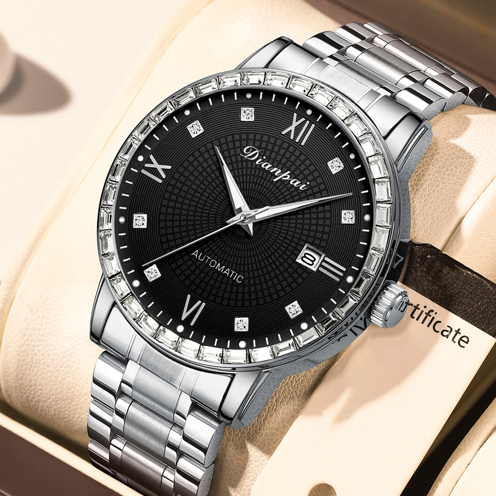 DIANPAI-New-Fully-Automatic-Mechanical-Watch-Original-Stainless-Steel ...