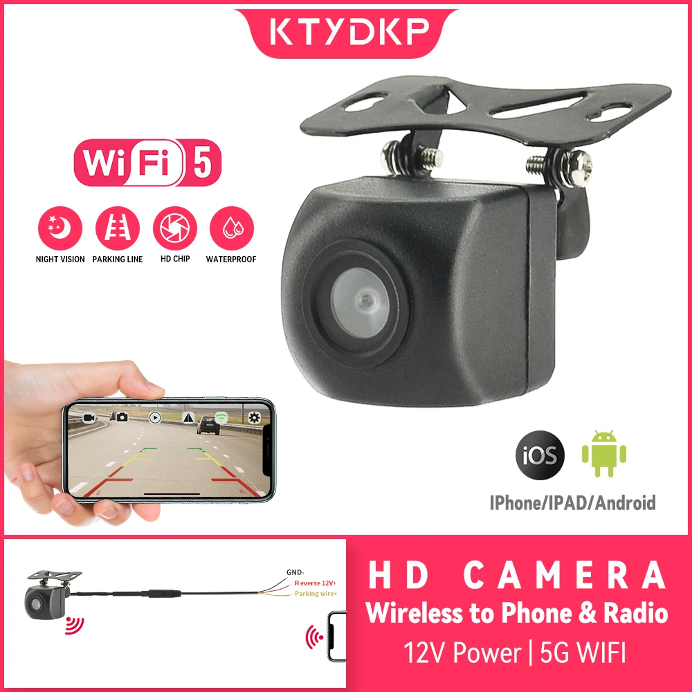 KTYDKP-Car-HD-WIFI5-Night-Vision-Camera-Wireless-Waterproof-Wifi ...
